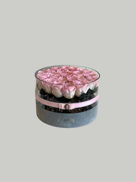 Acrylic Round - Fresh Roses Pink – Plaisir Cadeaux et Fleurs